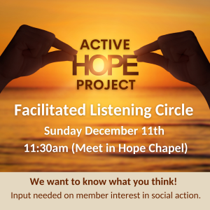 What is the Active Hope Project? | First Unitarian Church of St. Louis